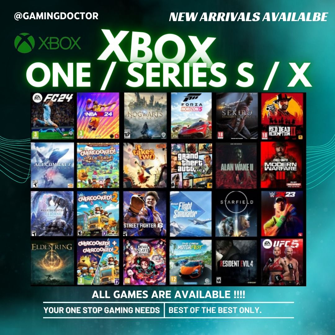 ⚡ XBOX ONE SERIES X SERIES S Digital Games | FC 24 | Just Dance 2024 ...