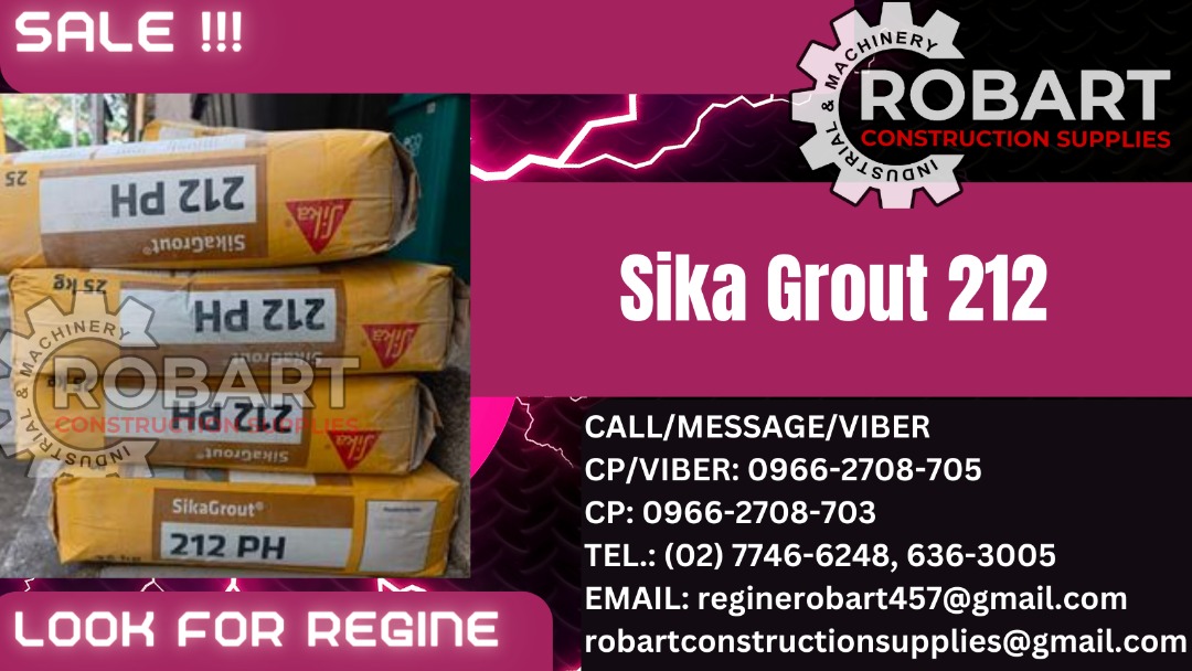 Sika Grout 212, Commercial & Industrial, Construction Tools & Equipment ...