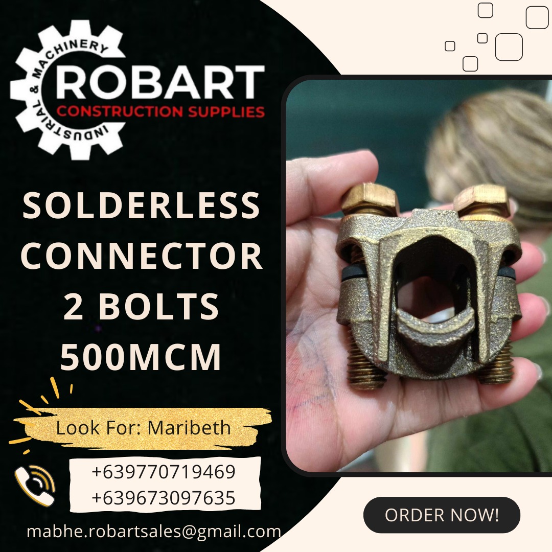 Solderless connector 2 bolts 500mcm, Commercial & Industrial ...