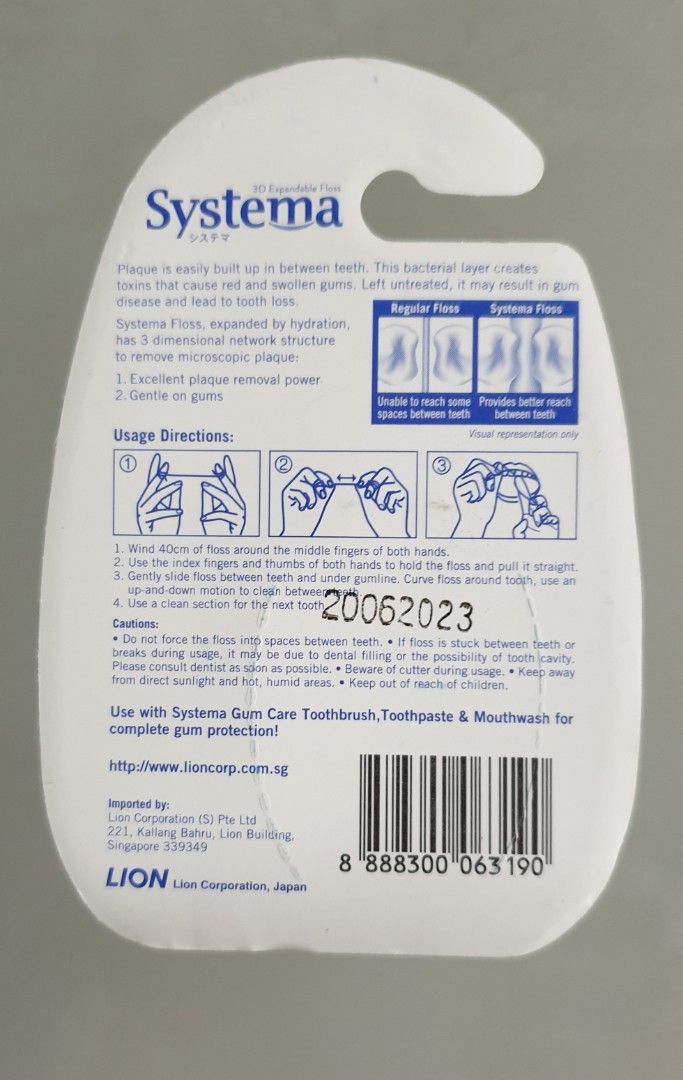 SYSTEMA 3D EXPANDABLE FLOSS, Beauty & Personal Care, Oral Care on Carousell