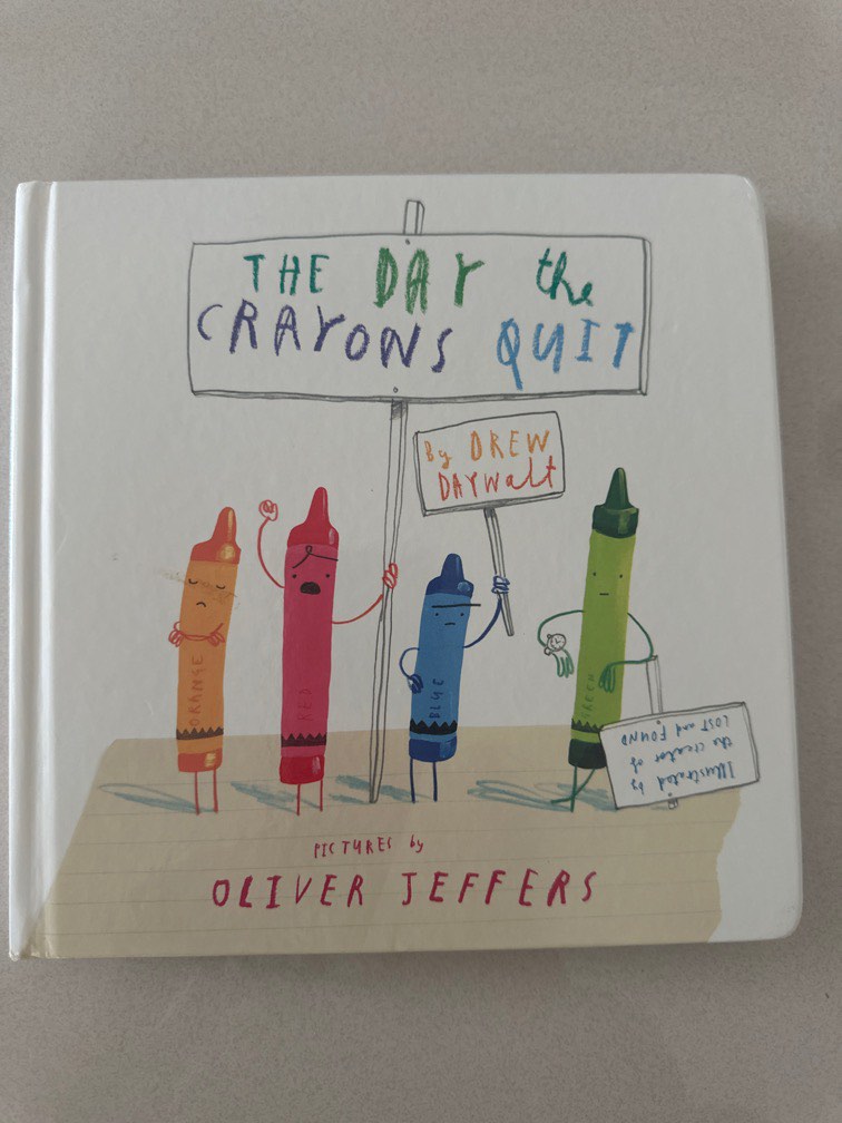The Day the Crayons Quit board book by Drew Daywalt, Hobbies & Toys ...