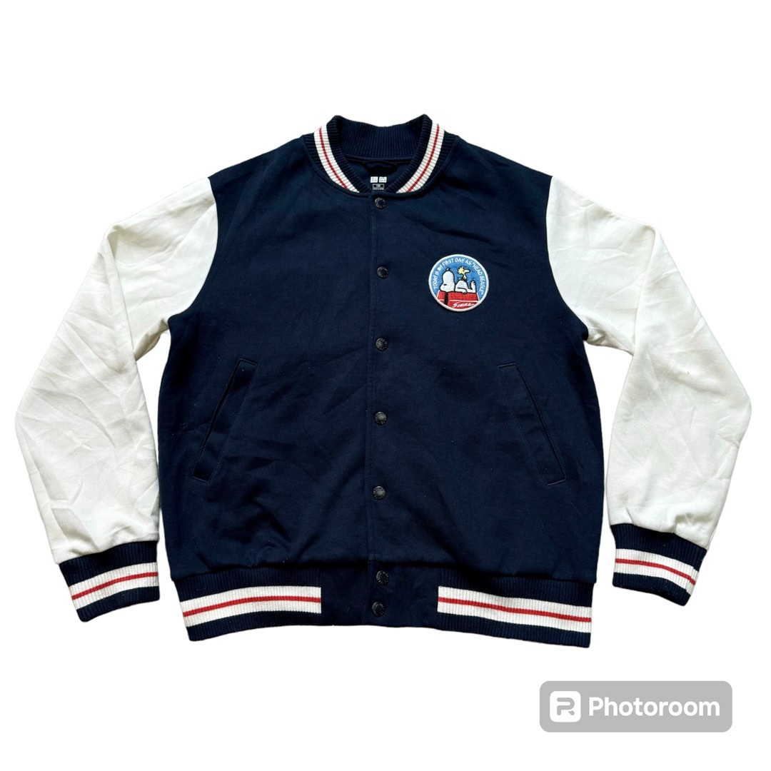 Uniqlo x Peanuts Kids Varsity Jacket, Babies & Kids, Babies & Kids Fashion on Carousell