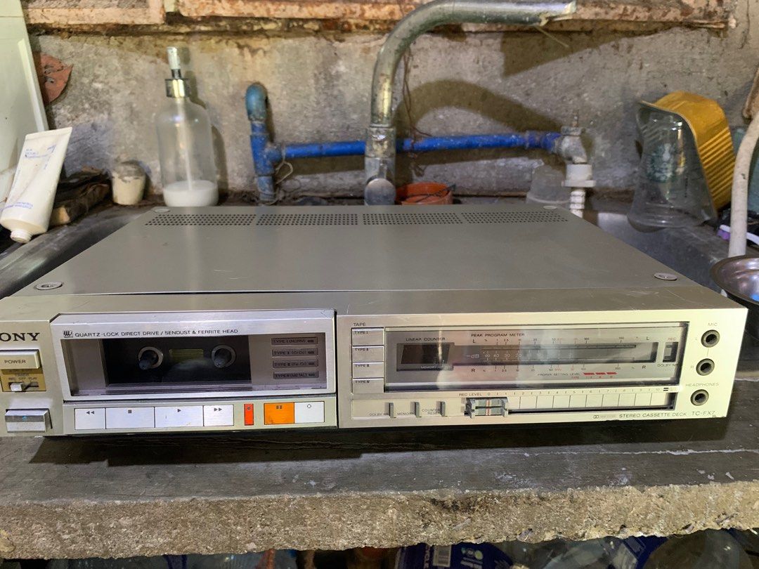 VINTAGE SONY STEREO CASSETTE DECK TC-FX7 AC 110 VOLTS 50/60 HZ 32 WATTS ...