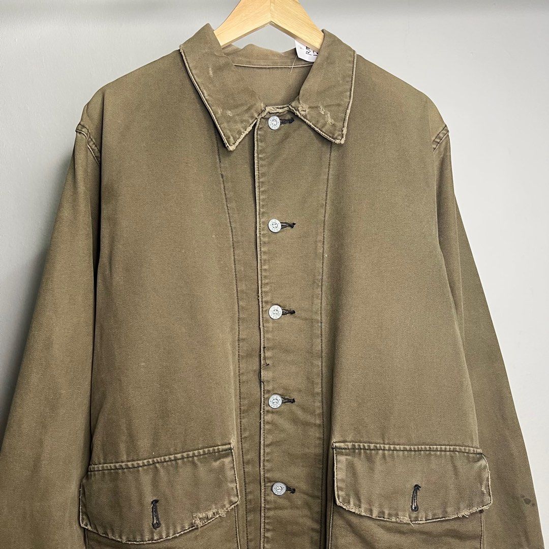 Vintage WW2 US Army Chore Jacket, Men's Fashion, Coats, Jackets and ...