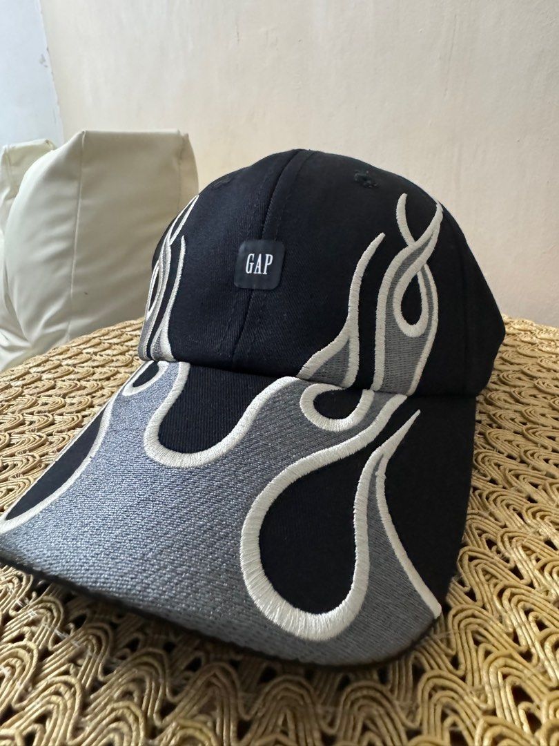 Yeezy Gap Flame Cap Black, Men's Fashion, Watches & Accessories, Caps ...