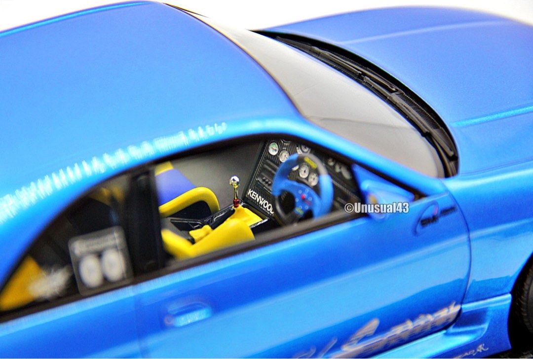 1/18 Ignition Model GReddy GT-R (BCNR33) Blue Metallic, Hobbies & Toys, Toys & Games on Carousell
