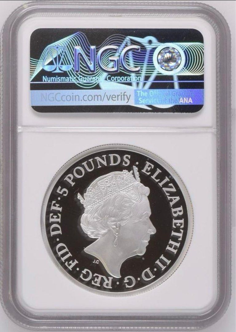 2021 QUEEN’S BEAST COMPLETER 2oz Silver Proof Coin NGC 69 Ultra Cameo ...