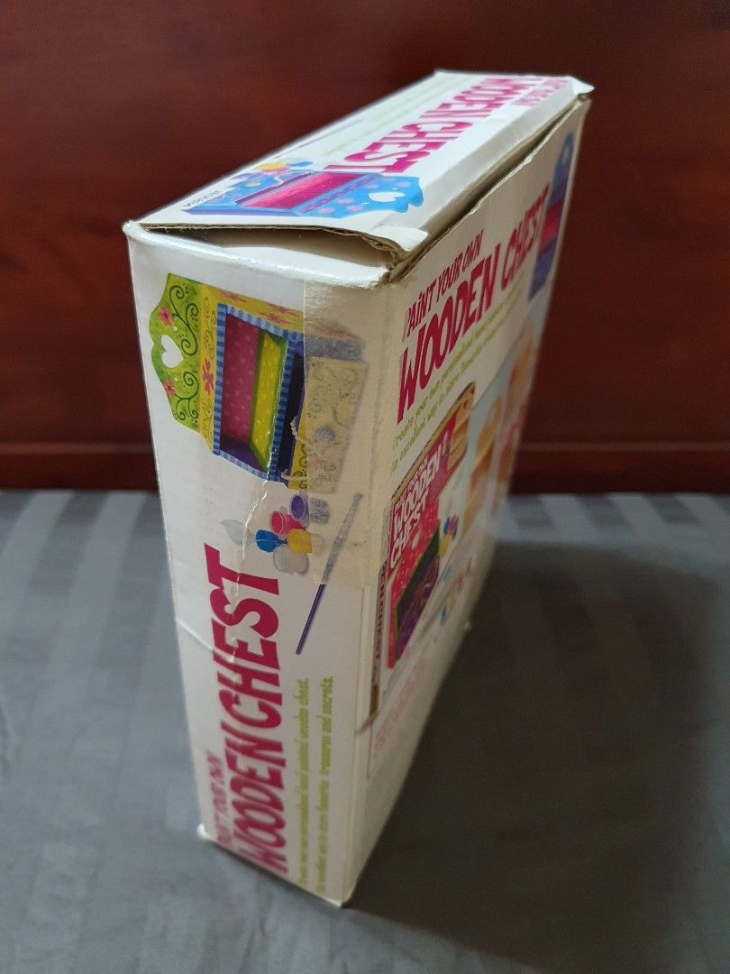 4M Paint Your Own Wooden Chest, Hobbies & Toys, Stationery & Craft ...