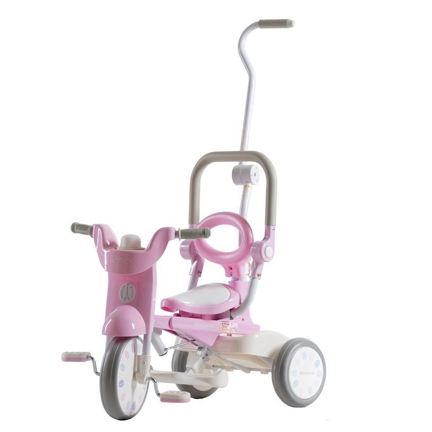 全新 日本 iimo Macaron 馬卡龍 粉紅色 兒童 可摺合 三輪車 單車 玩具 生日 禮物 Kids Tricycle G ...