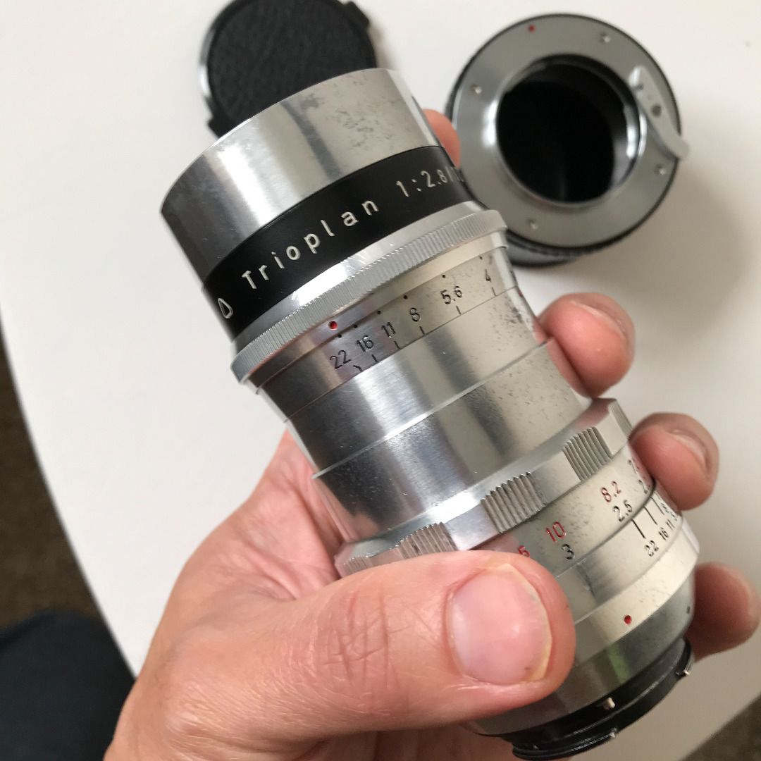 波波散景 Meyer Trioplan 100mm f2.8 紅V 跟 Sony E mount, Sony 直接用 [加接環可用於所有無反 ...