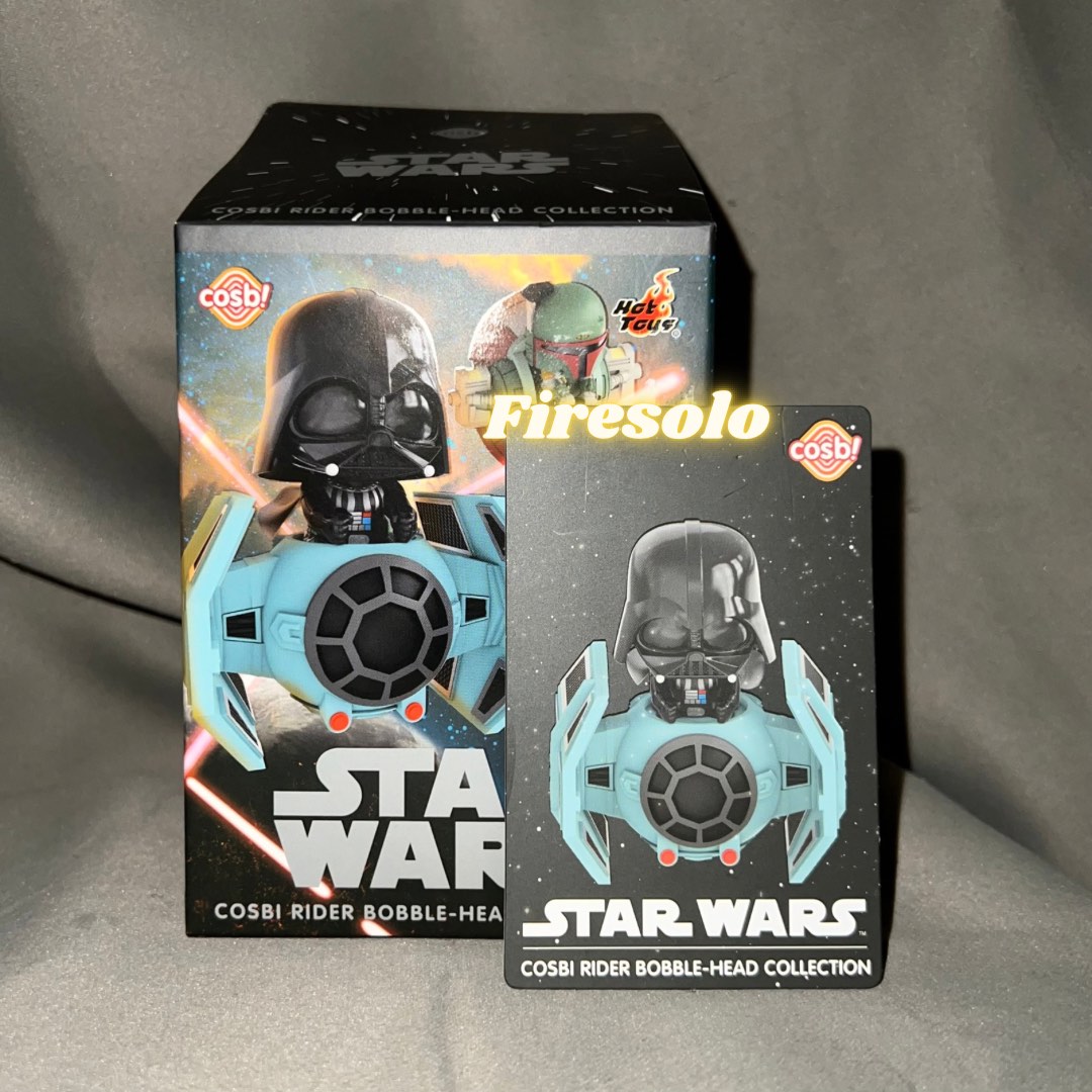 全新未開袋 Star Wars Cosbi Rider 黑武士 Darth Vader 飛船 座機 高階X1級 鈦戰機 TIE ...