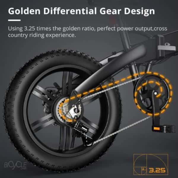 ADO A20F Beast 500W Electric Torque Sensor Folding EBike 120km Range ...