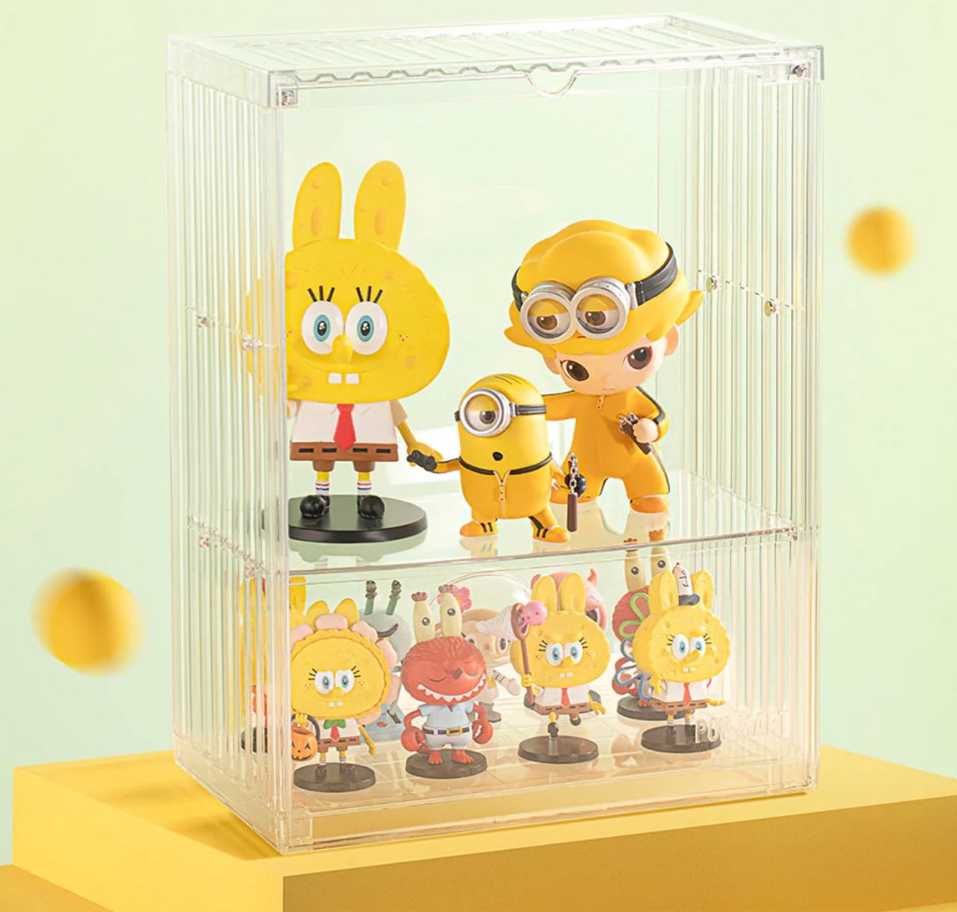 Authentic POP MART 400% Figurine Display Box Container (Transparent ...
