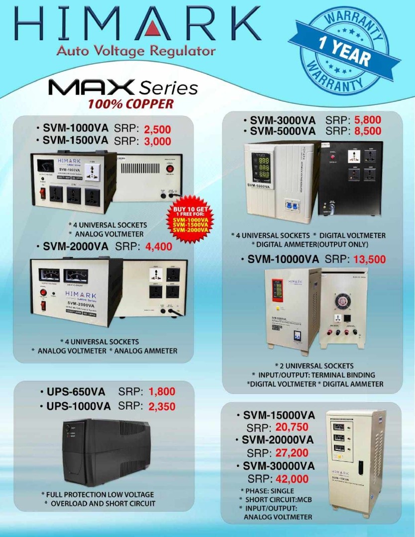AVR HIMARK SVM MAX SERIES 100% COPPER, Furniture & Home Living, Office ...