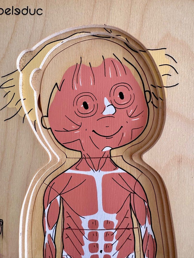 Beleduc “Your Body” 5-Layer Wooden Puzzle Girl, Hobbies & Toys, Toys ...