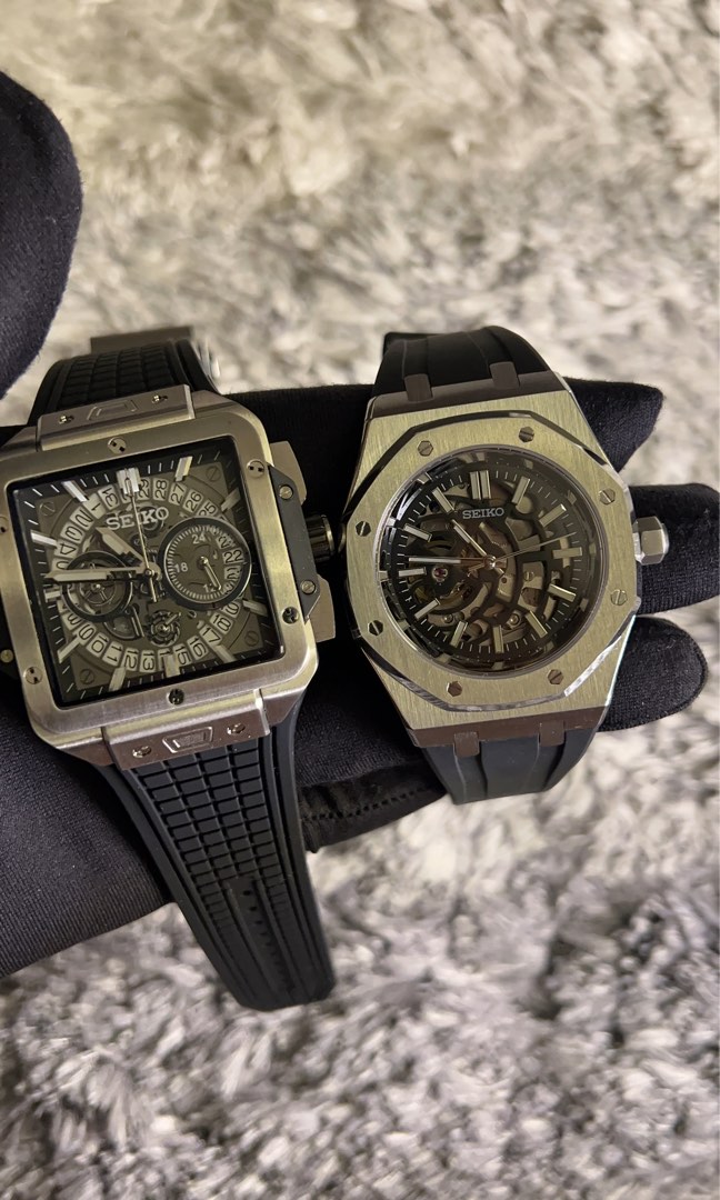 Best Seiko mod skeleton series custom, Men's Fashion, Watches ...