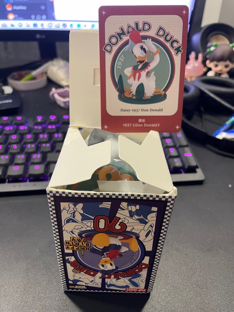 BNIF Popmart Donald Duck 90th Anniversary Daisy 1937 don donald disney ...