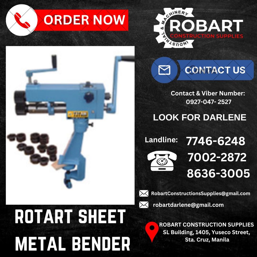 BRANDNEW ROTARY SHEET METAL BENDER, Commercial & Industrial ...