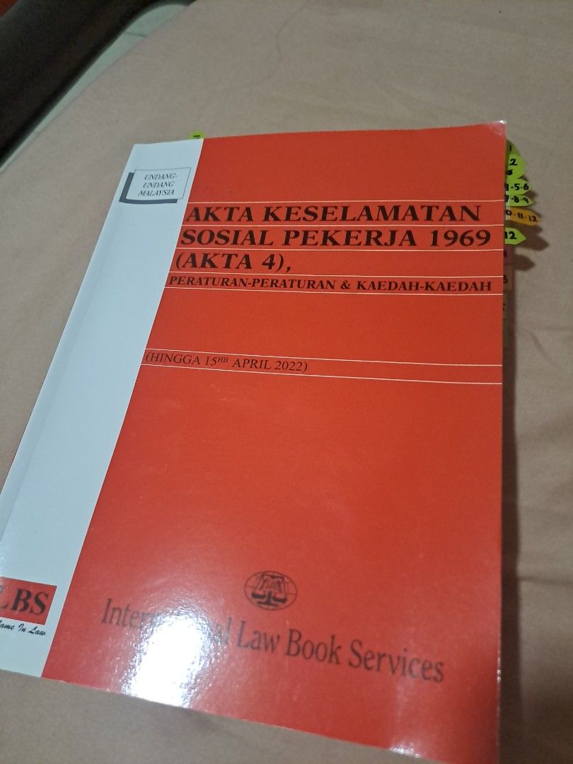 Buku akta keselamatan sosial pekerja 1969 (akta 4), Hobbies & Toys ...