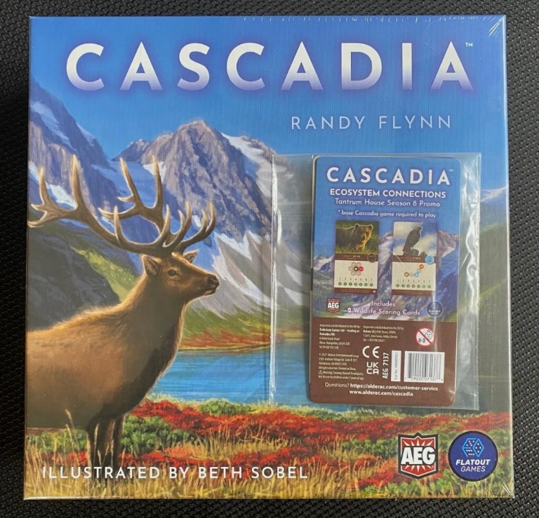 Cascadia base game + promo cards + Landmarks expansion + promo cards ...
