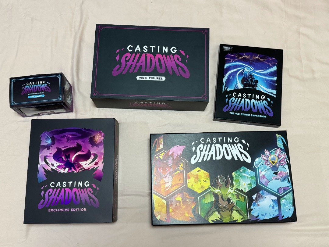 Casting Shadows Exclusive Edition + Expansions + Vinyl Figures, Hobbies ...
