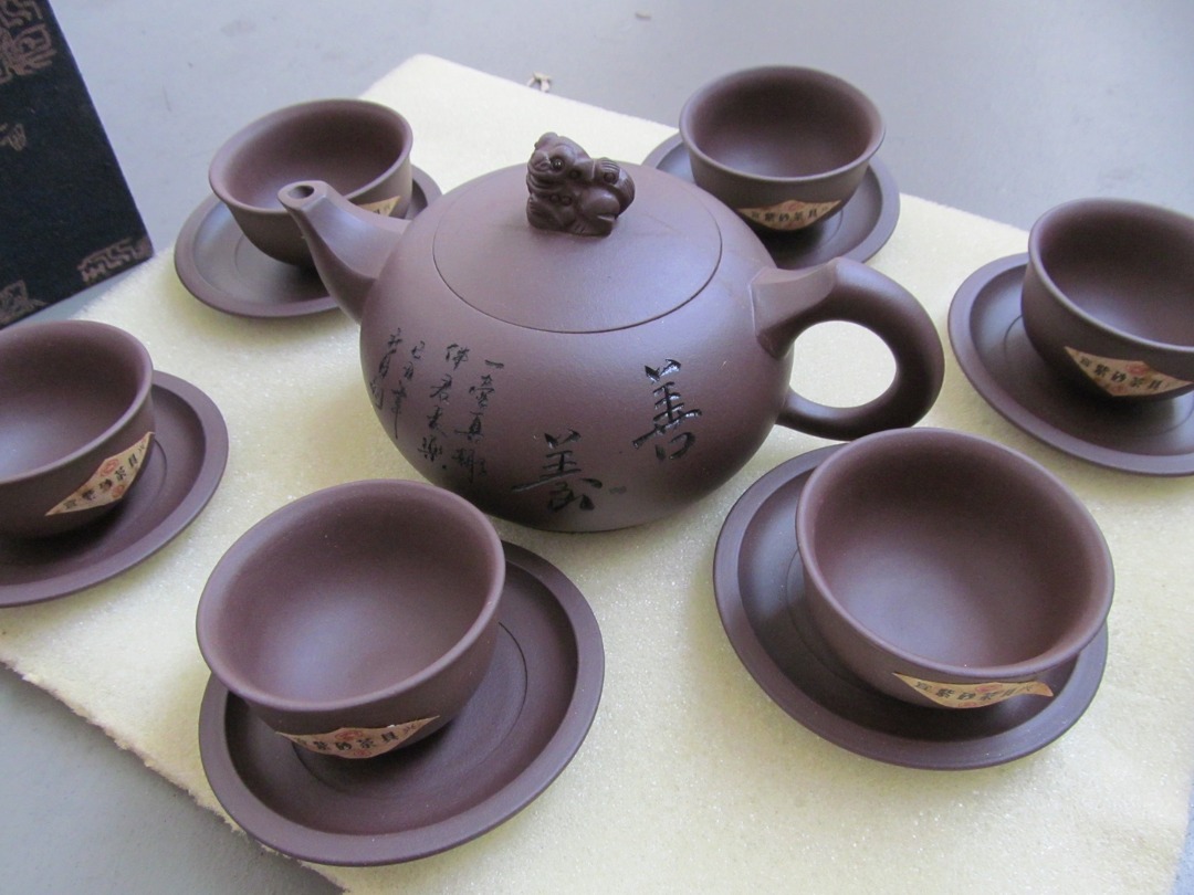 Chinese tea cup cups pot set traditional, Furniture & Home Living ...