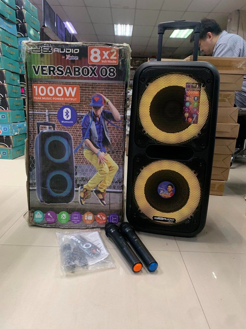 DBaudio by Astron VERSABOX-08 Portable Mobile Trolley Bluetooth Speaker ...