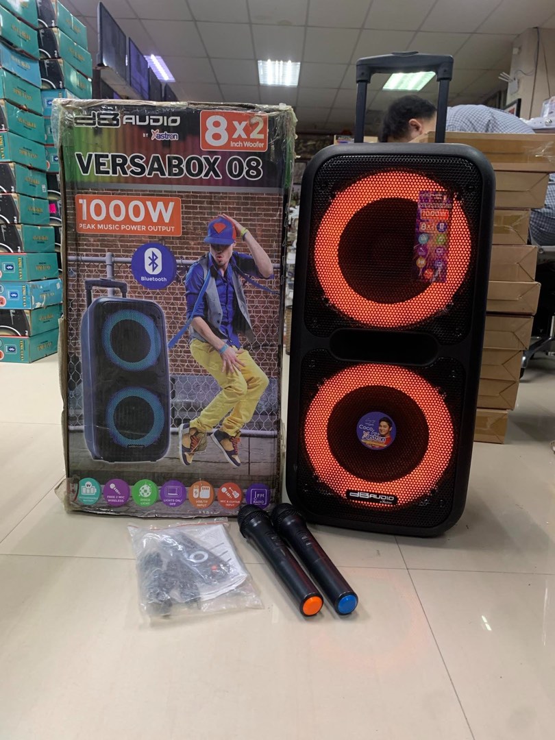 DBaudio by Astron VERSABOX-08 Portable Mobile Trolley Bluetooth Speaker ...