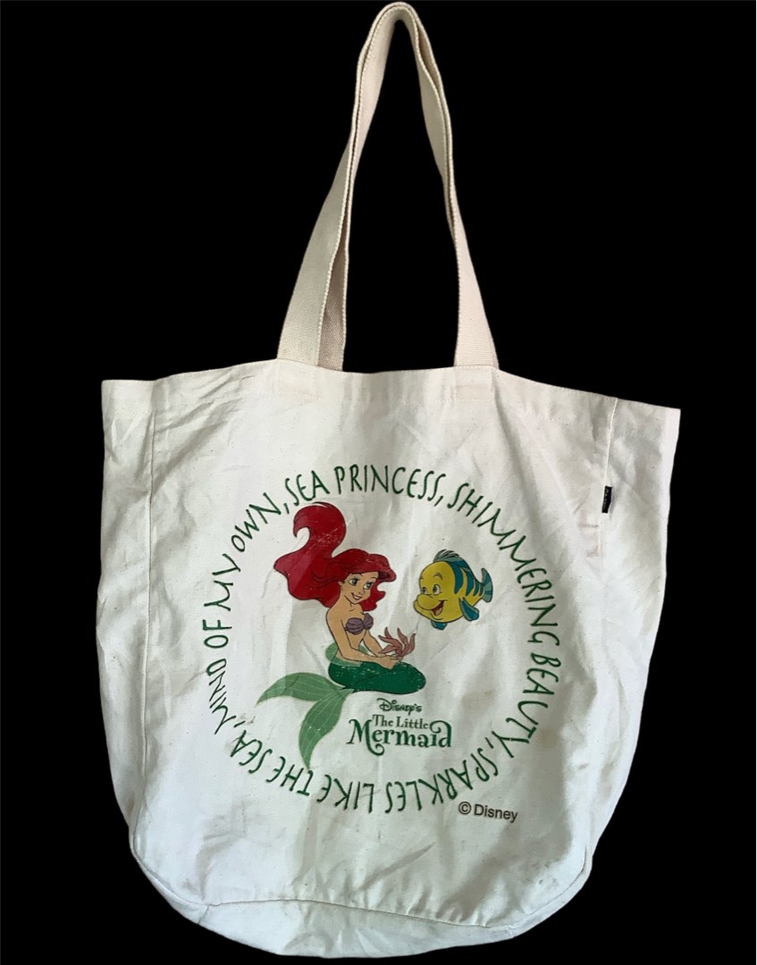 Disney little mermaid tote beg, Women's Fashion, Bags & Wallets, Tote ...
