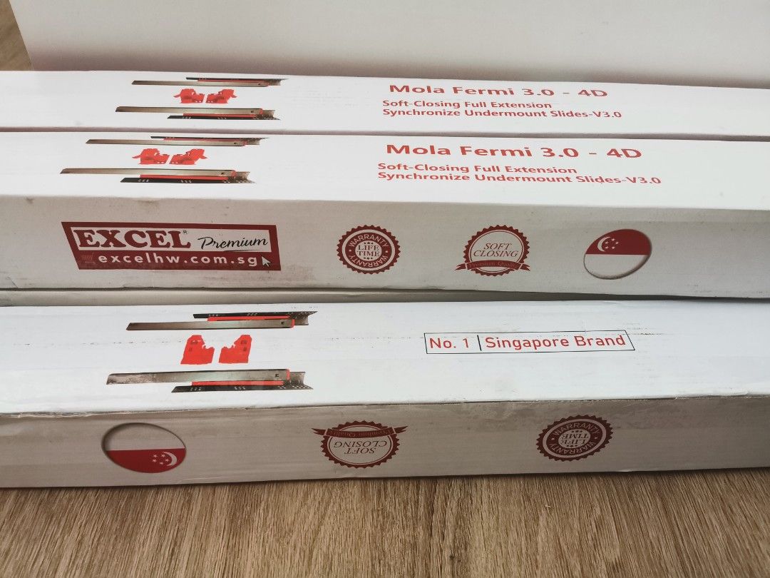 [Excel Hardware] Mola Fermi Soft-Closing Full Extension Undermount ...