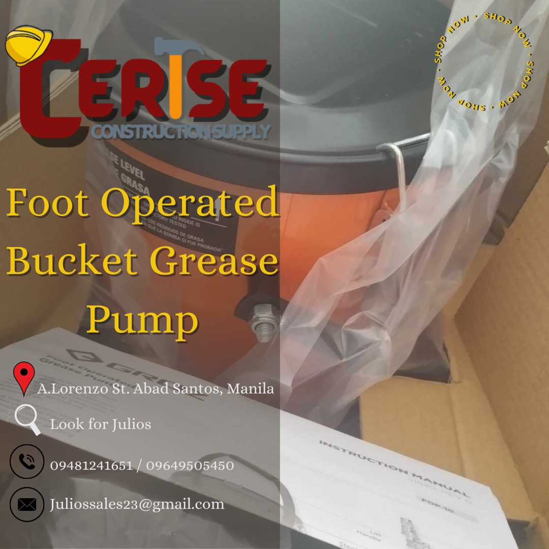 Foot Operated Bucket Grease Pump, Commercial & Industrial, Construction ...