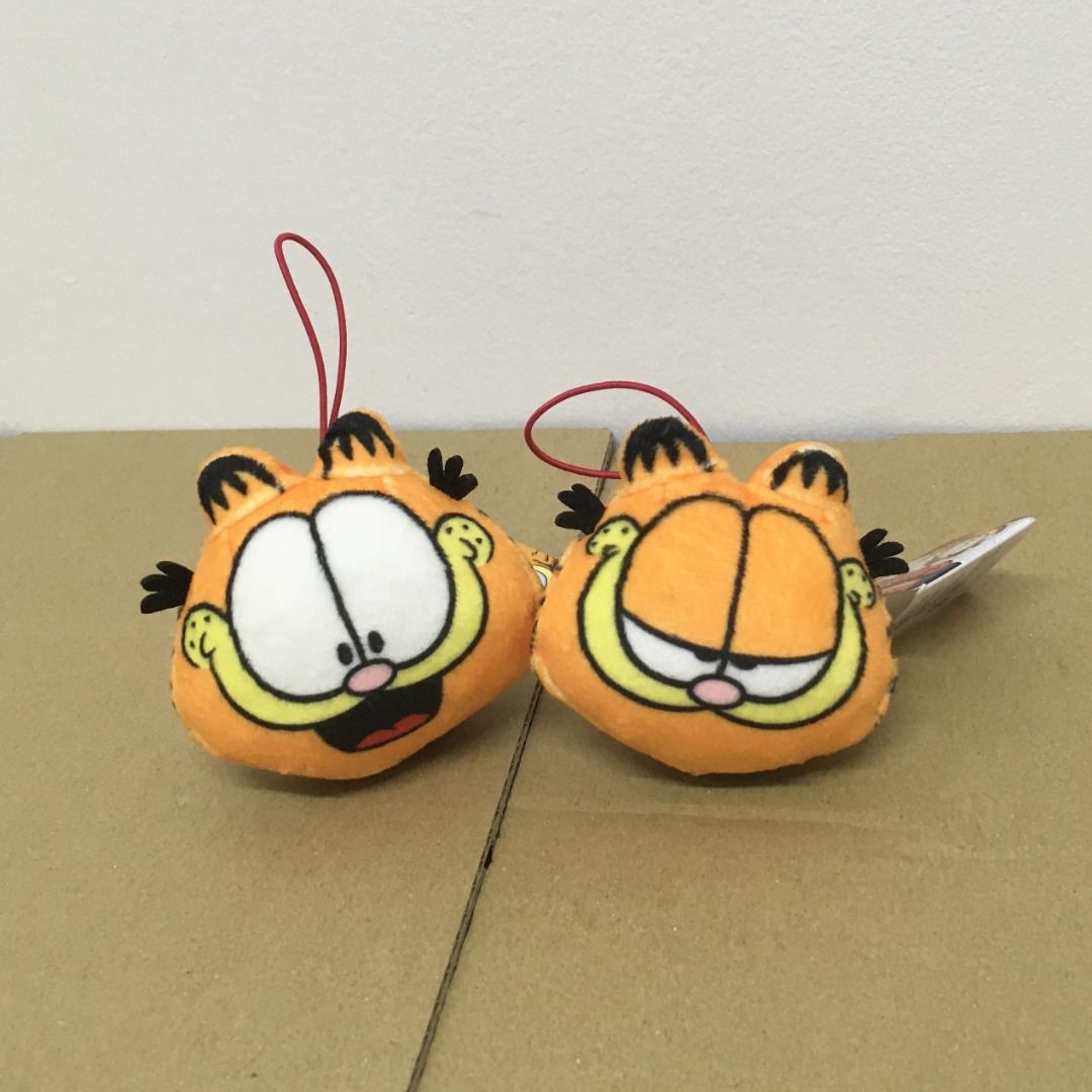 Garfield ~Round One limited~ Face Mascot Plush Straps Set by ...
