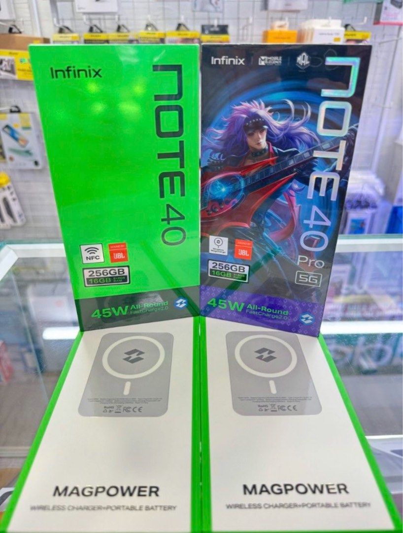 Infinix Note 40 Pro 5G | Infinix Note 40 | 16GB RAM / 256GB ROM | Free ...