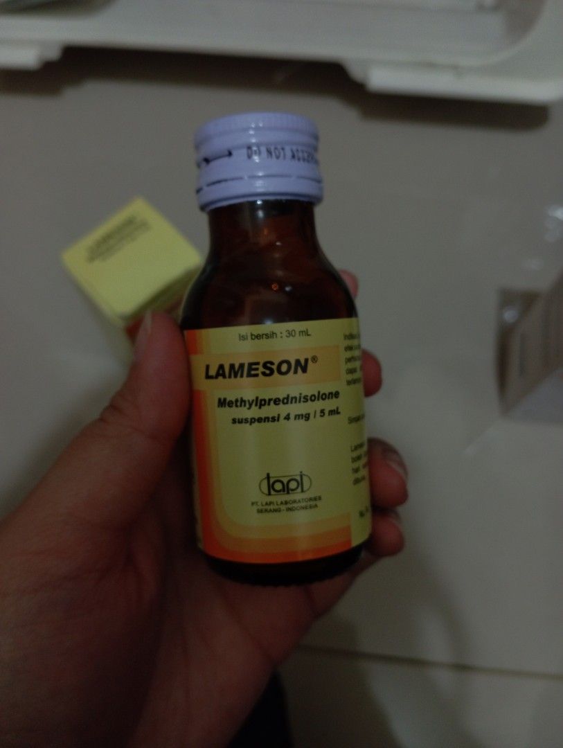 LAMESON Sirup (Metilprednisolon) Obat Radang untuk Anak dan Dewasa ...