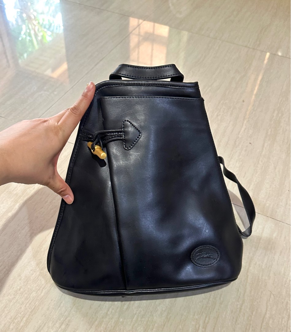Longchamp vintage bagpack, Luxury, Bags & Wallets on Carousell