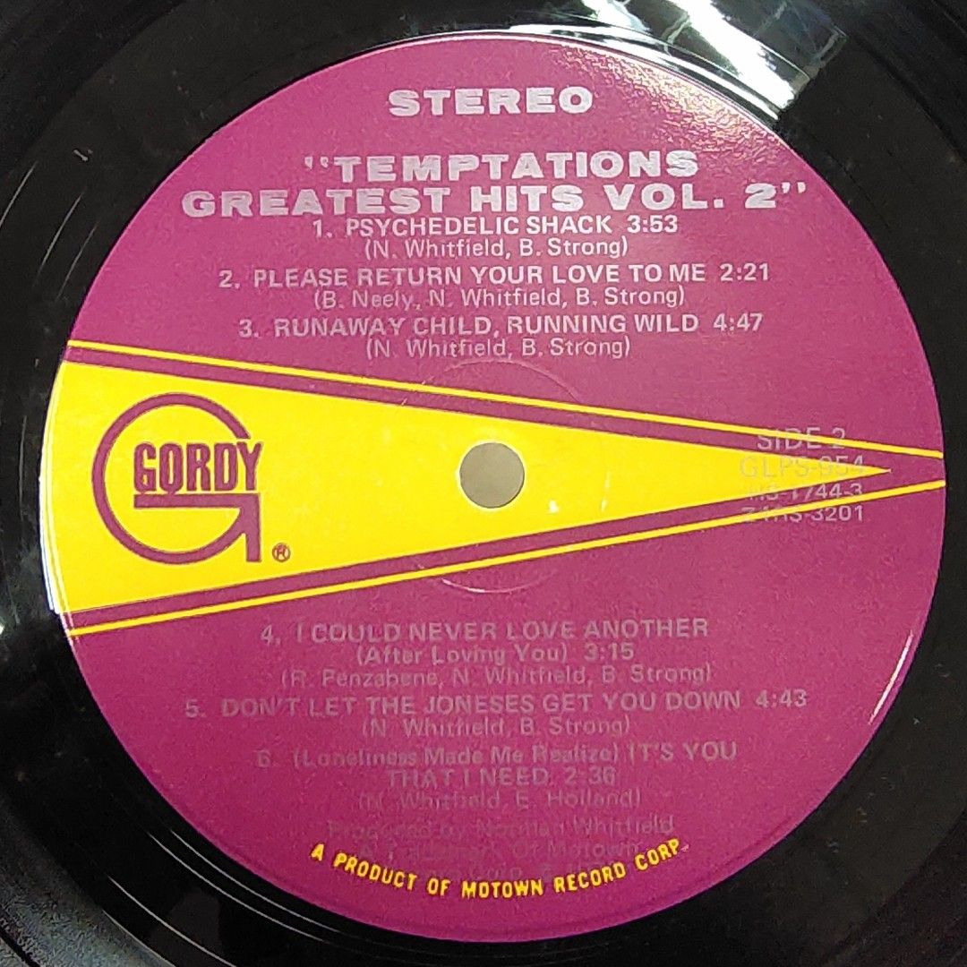 LP Vinyl 1970 Temptations - Greatest Hit II, Hobbies & Toys, Music ... LP Vinyl 1970 Temptations - Greatest Hit II, Hobbies & Toys, Music ...