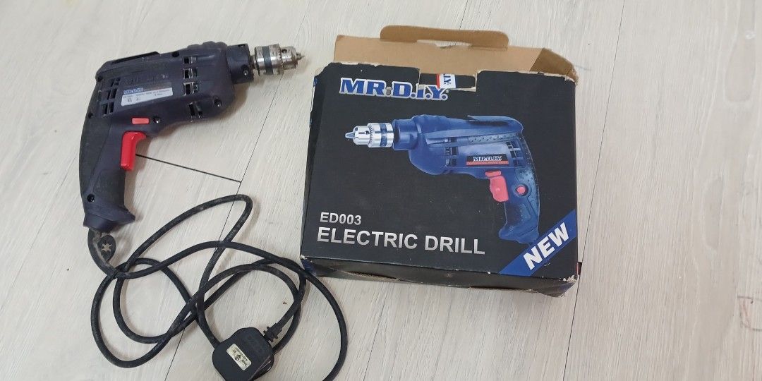 MR DIY Electric Drill (Full set), TV & Home Appliances, Other Home ...