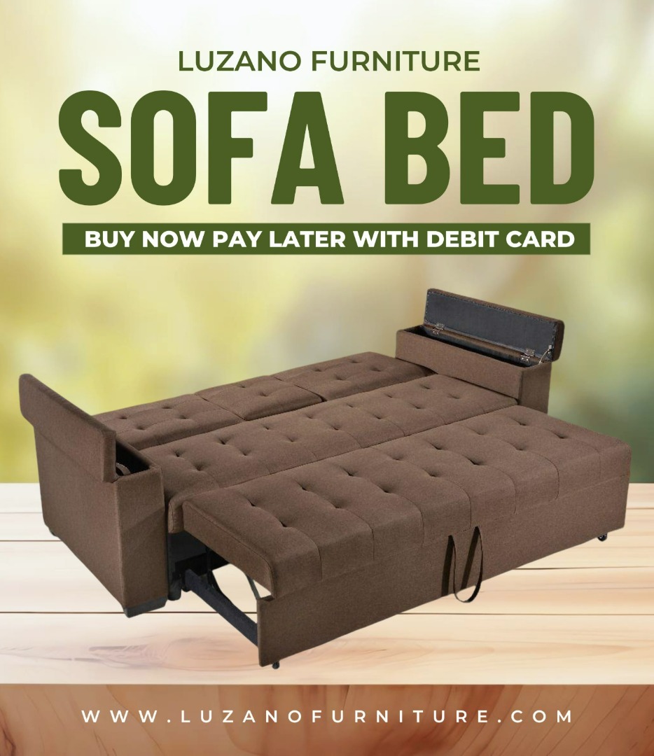 Multy -Function Sofa Bed 3 Seater L shape Sofa With storage And Console ...