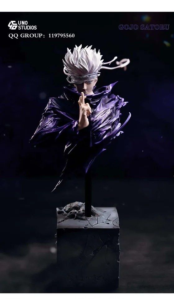 NEW OFFICIAL Uno studio Gojo Satoru Resin Statue set jujutsu kaisen jjk ...