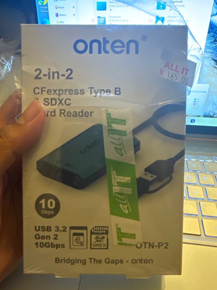 Onten brand SD card reader - usb type a and c, Computers & Tech, Office ...