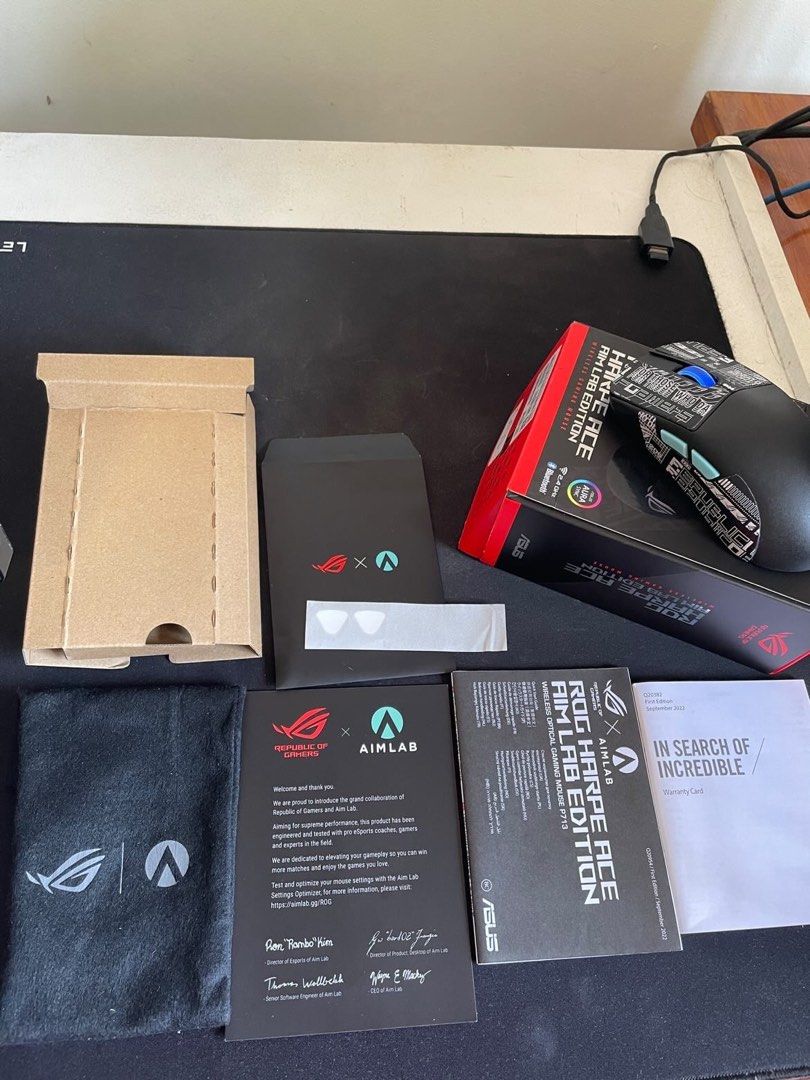 ROG Harpe Ace Aimlab Edition, Video Gaming, Gaming Accessories, Controllers on Carousell