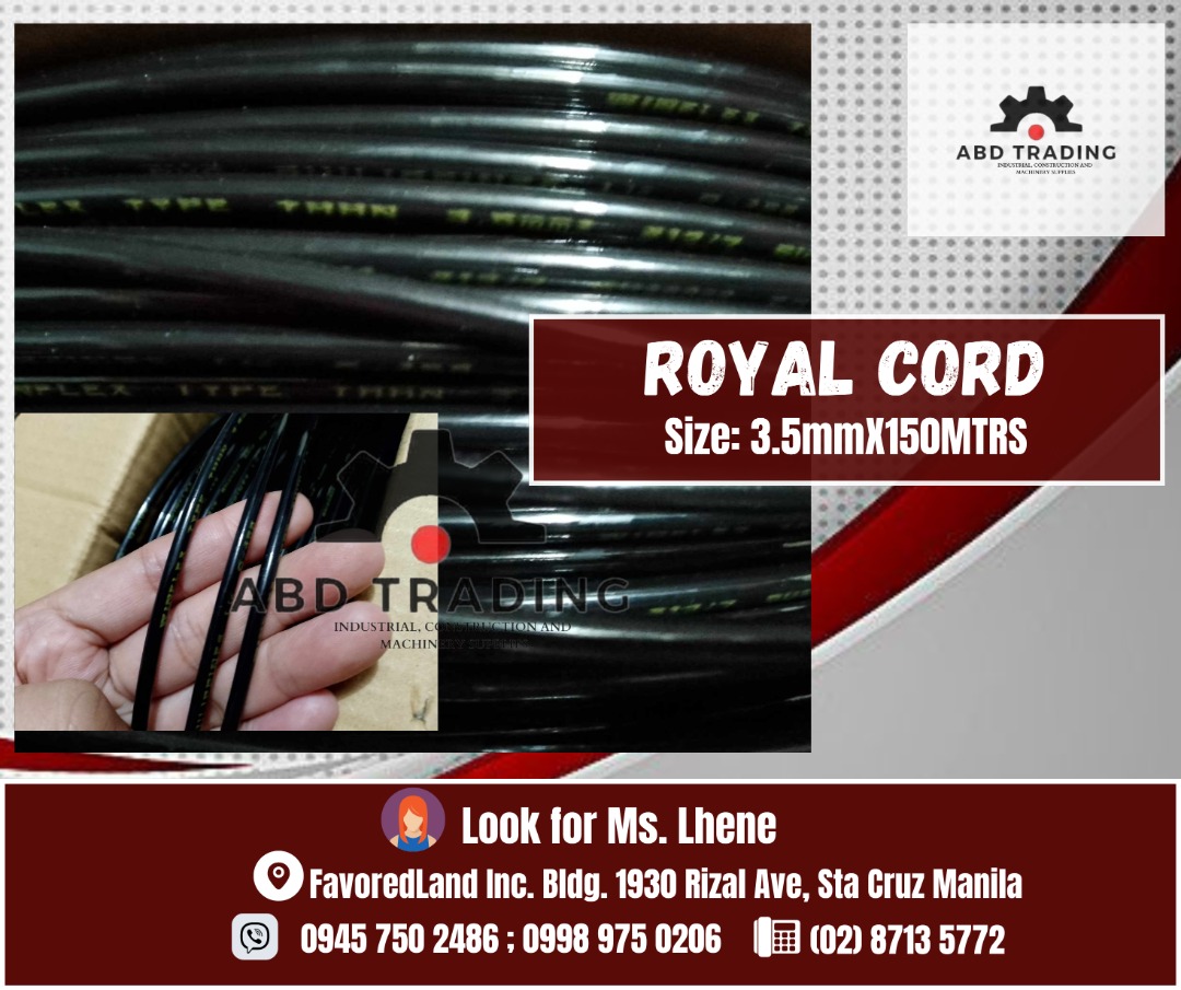 Royal Cord, Commercial & Industrial, Construction Tools & Equipment on ...
