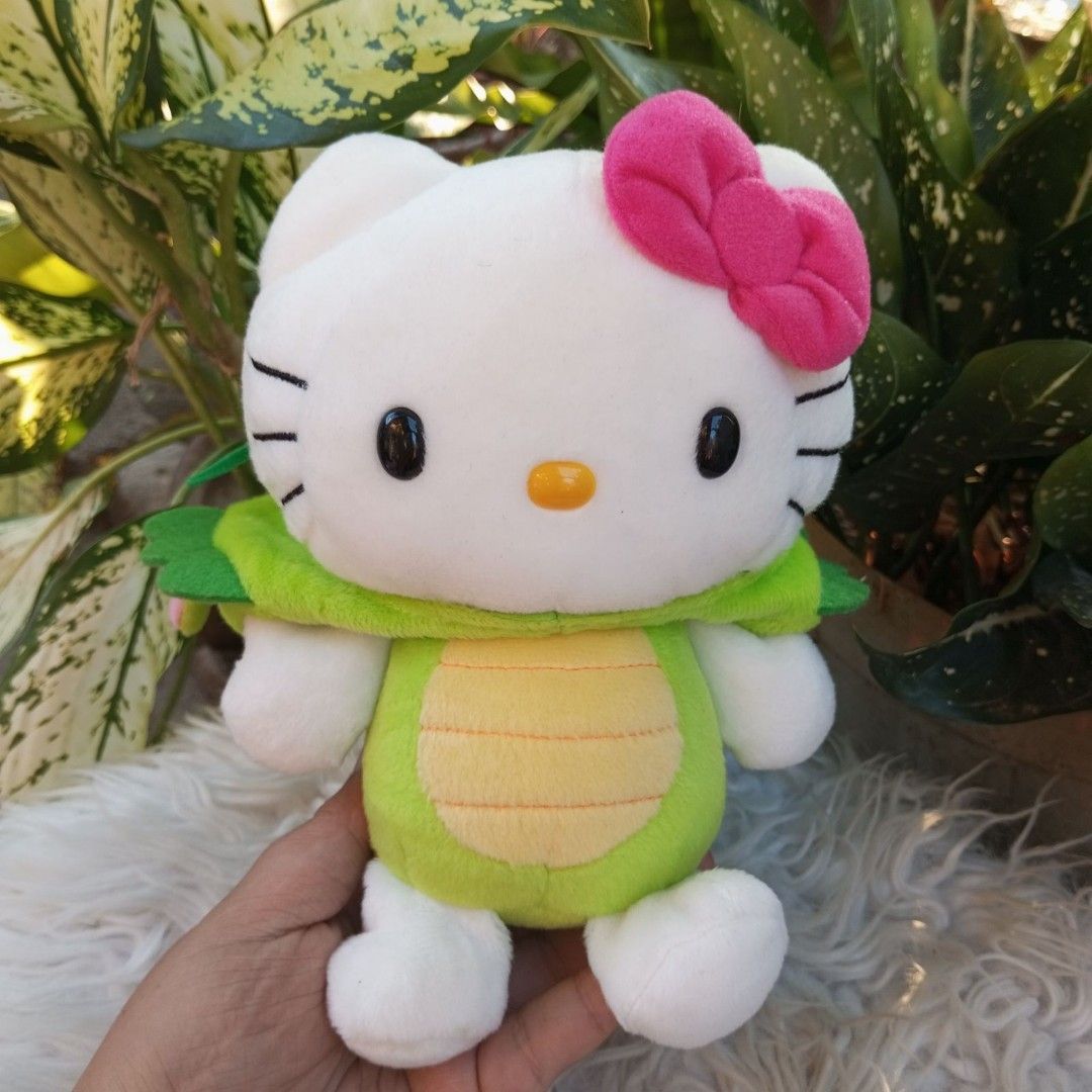 SANRIO Smiles Hello Kitty x Yakult Dragon Costume Plush Toy, Hobbies ...