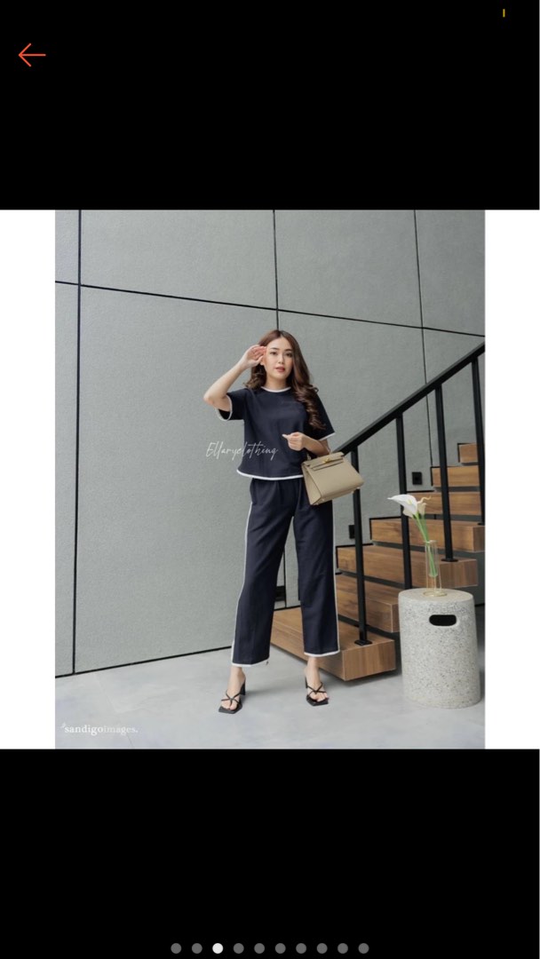 Set black formal hitam, Fesyen Wanita, Pakaian Wanita, Atasan di Carousell