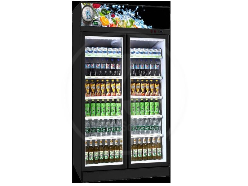 Solid Cool Sliding 2 Door Chiller 2SDBB, TV & Home Appliances, Kitchen ...