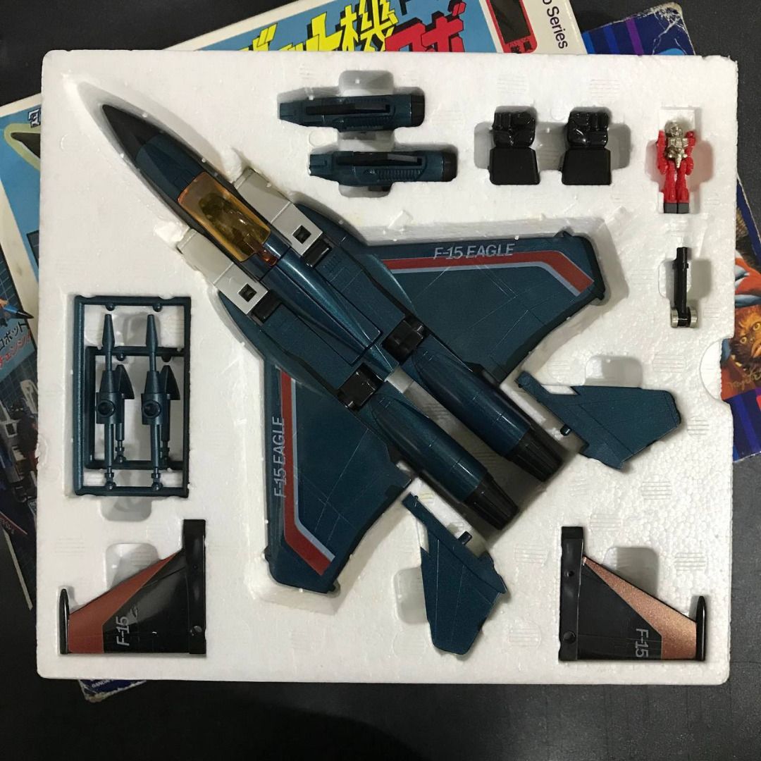 TAKARA 80's DIACLONE REAL AND ROBO SERIES JET ROBO F-15 EAGLE ( JAPAN VER. ) - RARE, Hobbies ...
