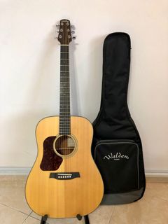solid top acoustic guitar Walden d570, Hobbies & Toys, Music & Media ...