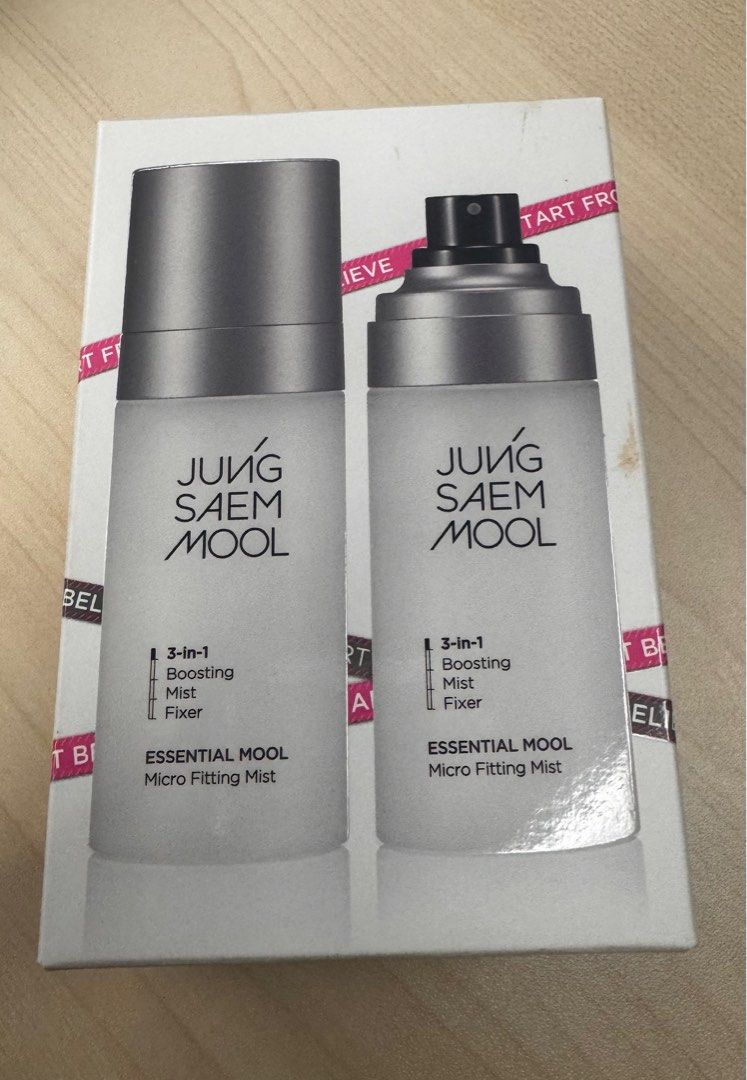[現貨]2支裝 55ml Jung Saem Mool Essential Mool Micro Fitting Mist 55ml, 美容＆個人護理, 健康及美容 - 皮膚護理, 面部 ...