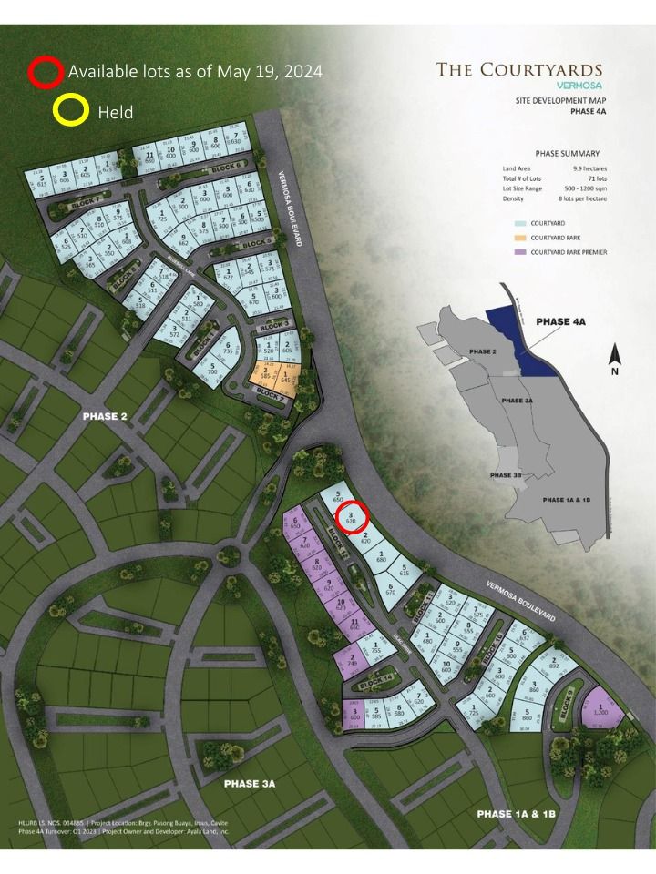 620 sqm Courtyard Lot at the Courtyards Vermosa (Phase 4A, Block 12 ...
