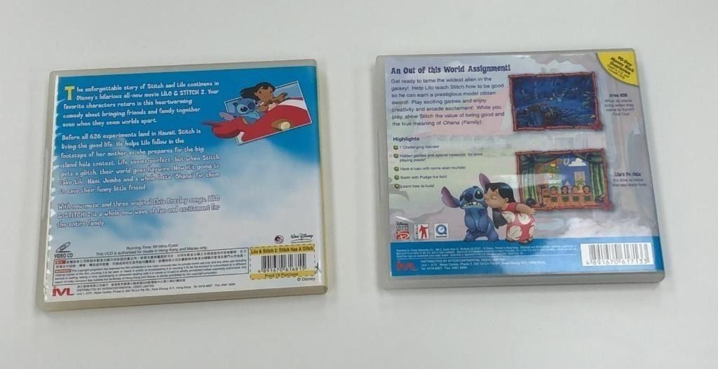 史迪仔 Stitch VCD + Lilo & Stitch 電腦遊戲, 興趣及遊戲, 音樂、樂器 & 配件, 音樂與媒體 - CD 及 ...